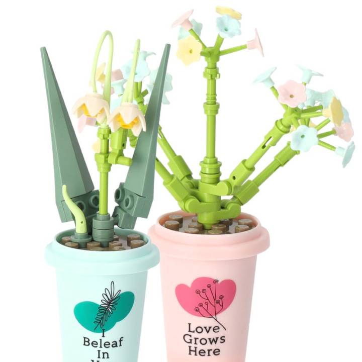 Plantas con maceta en kit Cubix - 10 modelos surtidos